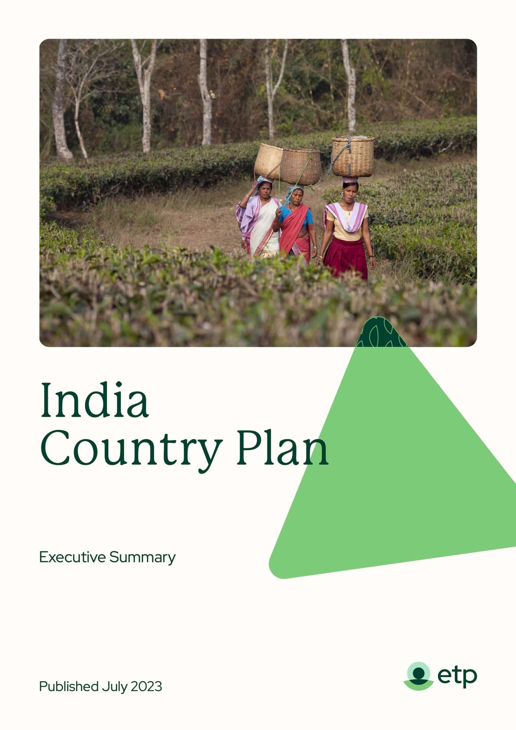 India Country Plan Executive Summary - ETP