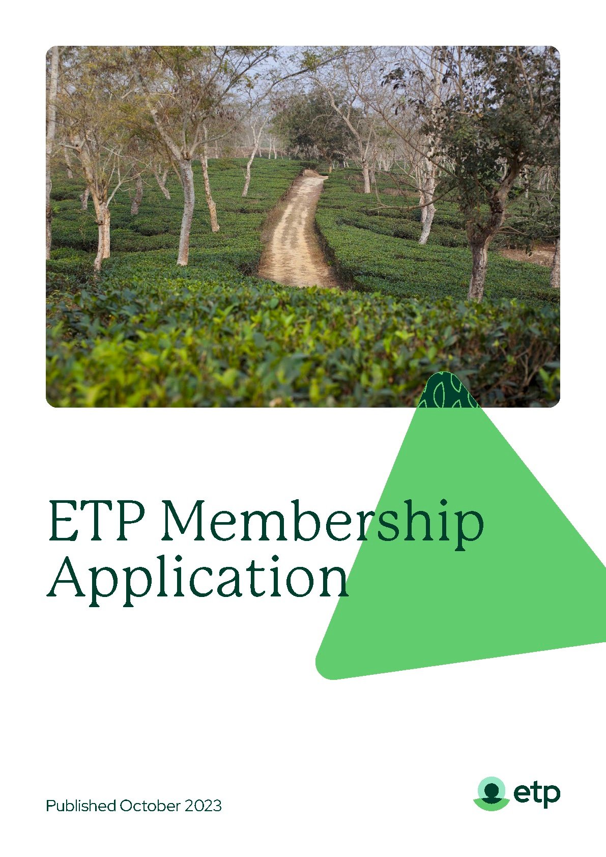 ETP Membership Application - ETP