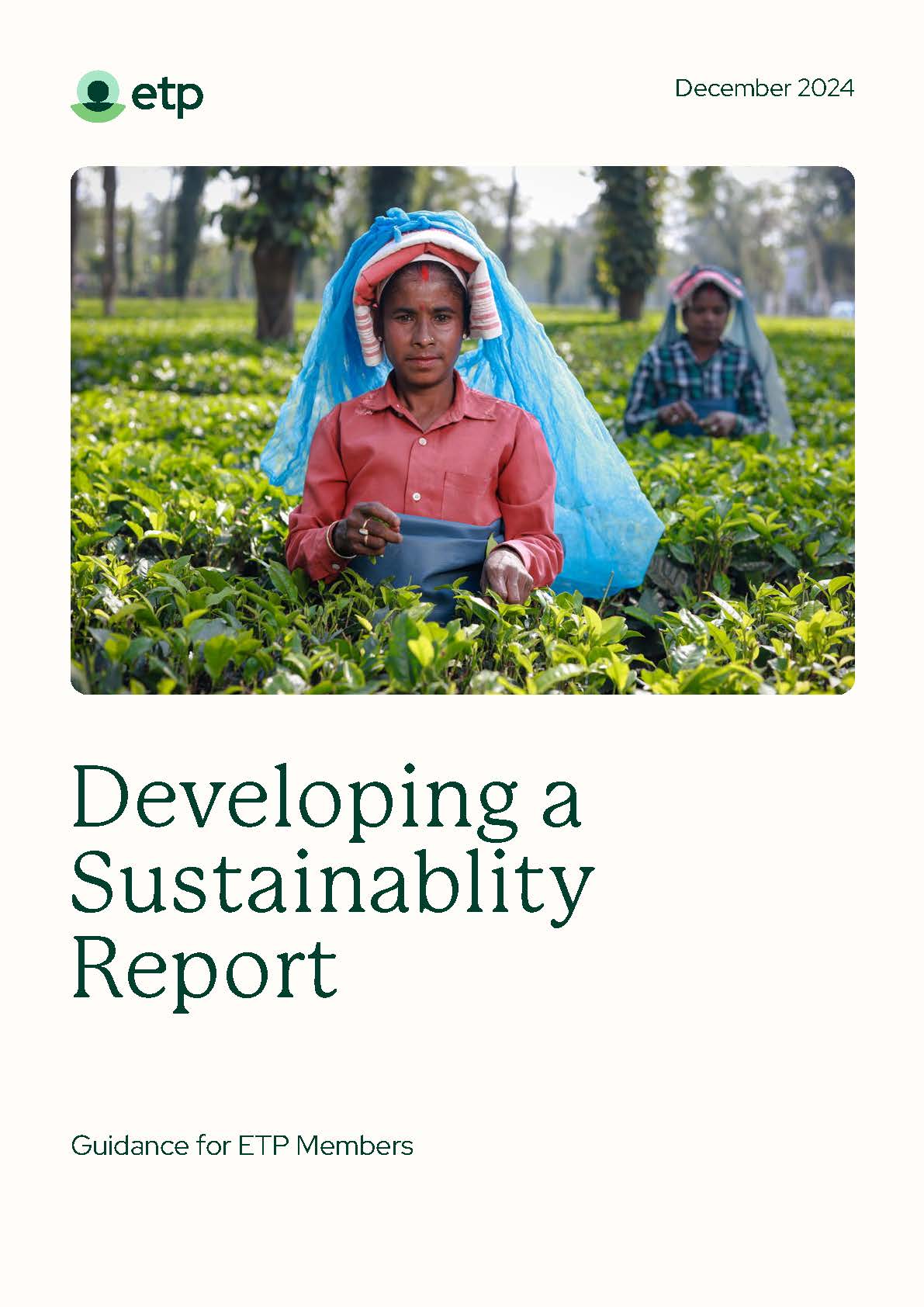 Developing a Sustainability Report - ETP